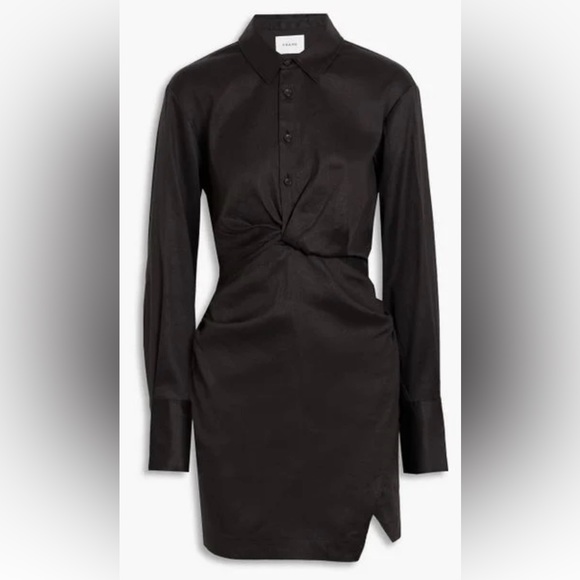 Frame Denim | Dresses | Nwt Frame Black Linen Dress Size Medium | Poshmark